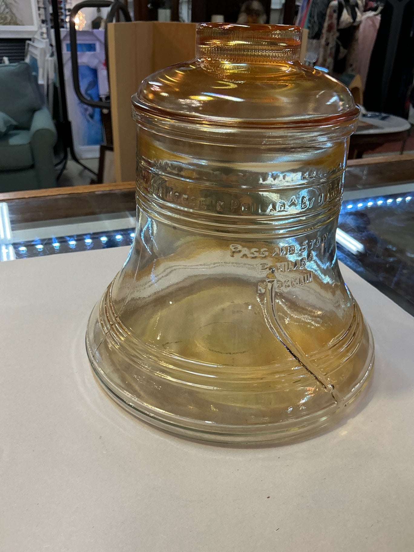 Liberty Bell Jar Amber Glass – Legacy Antiques & Consignment